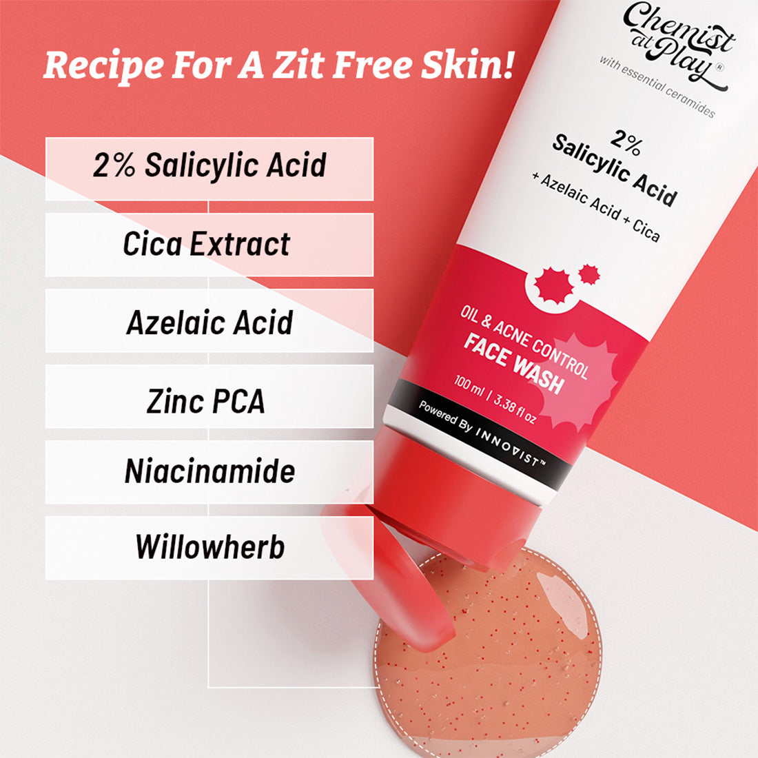 Oil & Acne Control Face wash | Chemist At Play – Innovist
