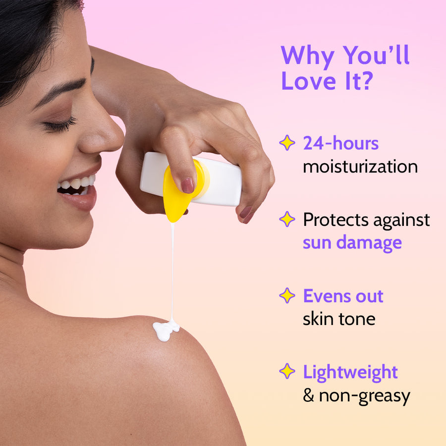 Bright Boost SPF 50+ Body Lotion for Tan Removal | Chemist At Play ...
