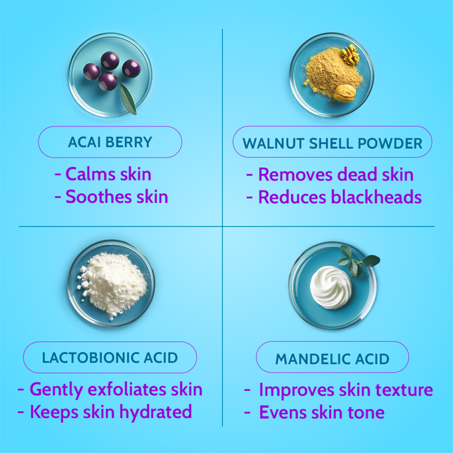 Gentle Exfoliating Face Scrub for Clear & Glowing Skin | Chemist At Play