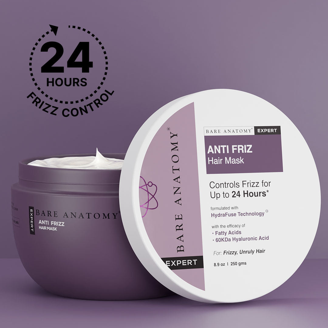 Buy EXPERT Anti-Frizz Hair Mask | HydraFuse Technology | Bare Anatomy ...