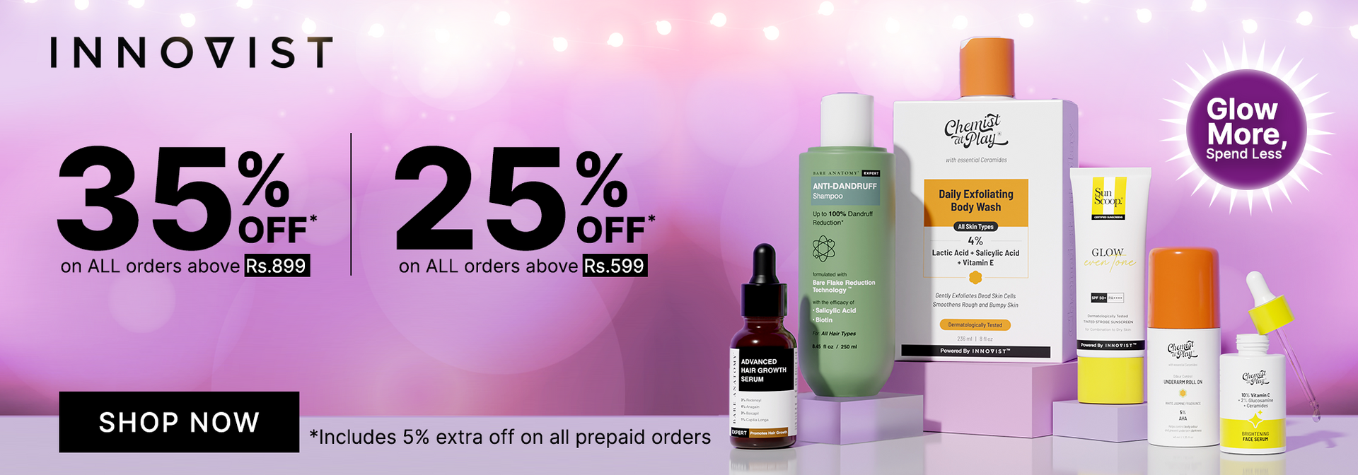 Innovist: Save Up to 35% OFF on Personal Care. Festive Sale Extended