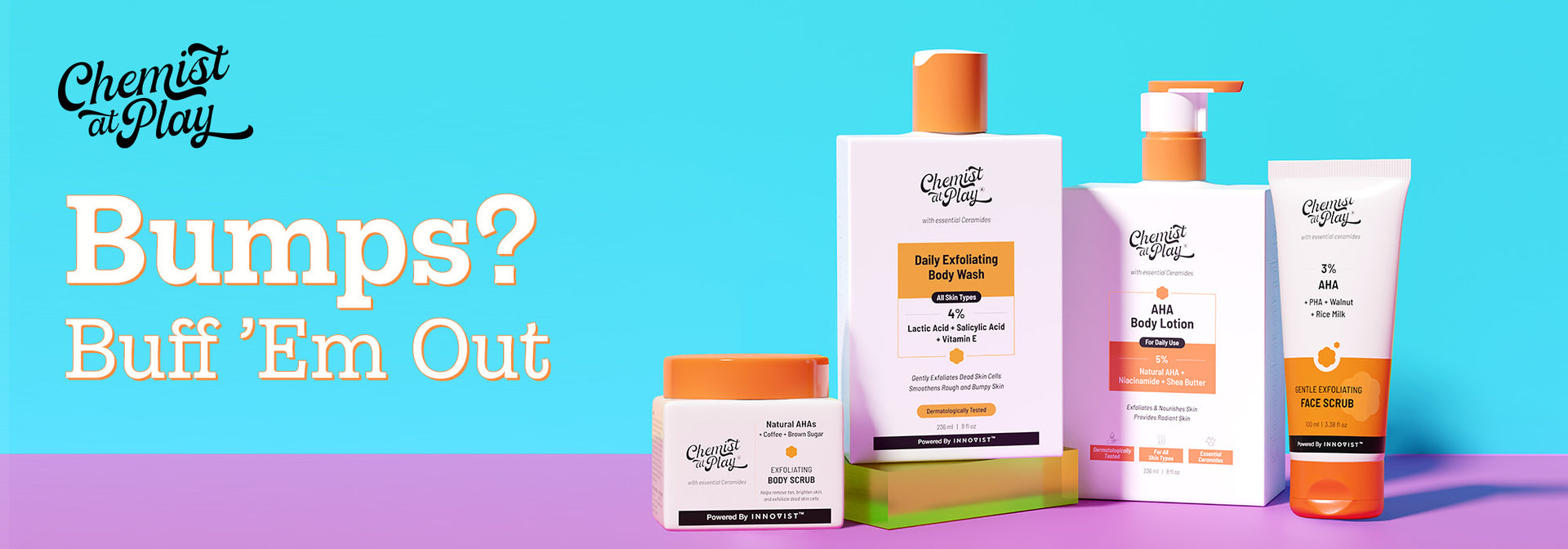 Buy Skincare Products like Exfoliating Body Wash & AHA Body Lotion for ...
