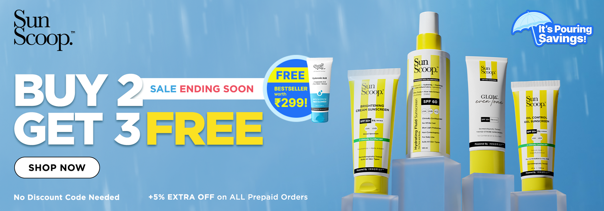 Buy2 & Get3 SunScoop SPF Sunscreen Online, Shop Now! – Innovist
