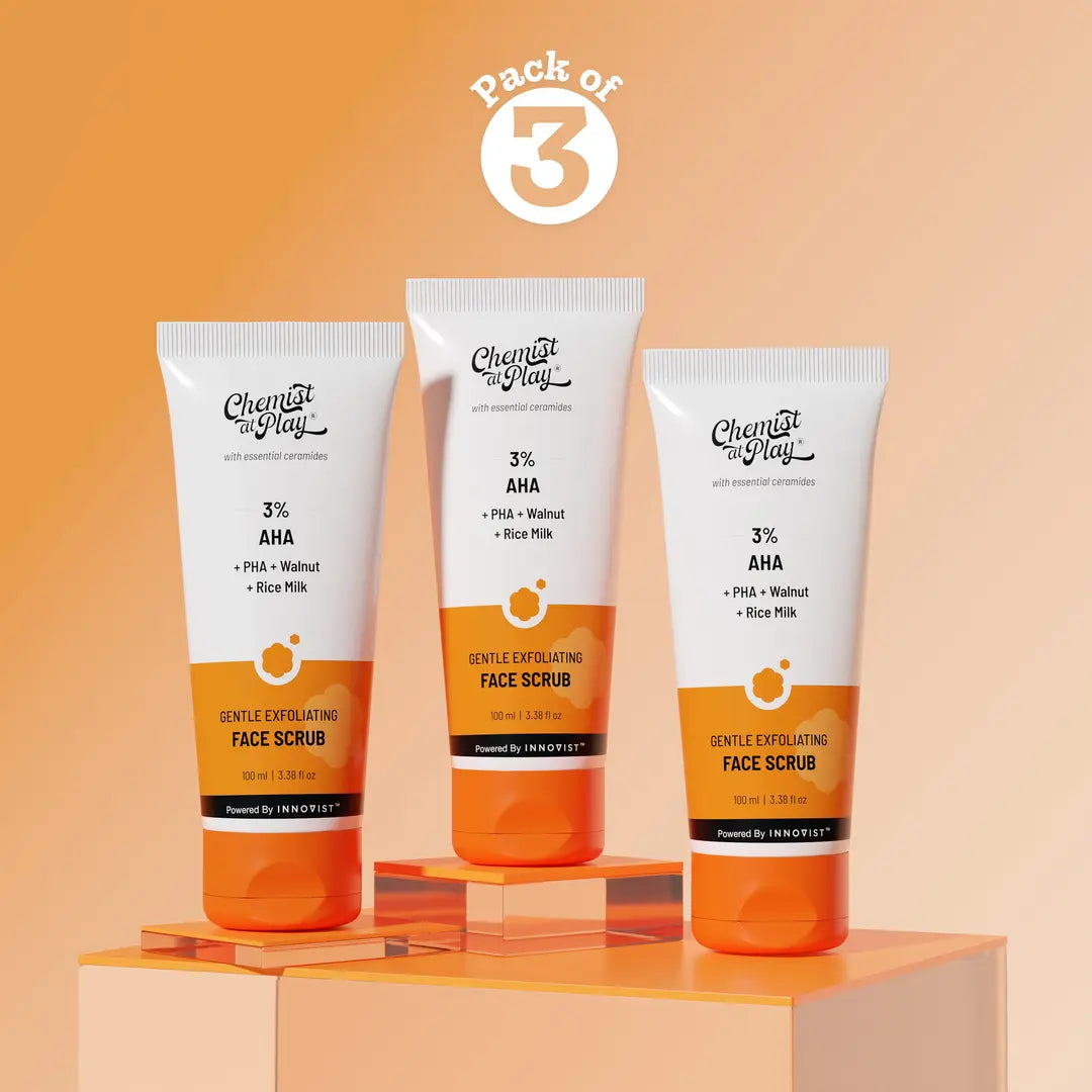 Gentle Exfoliating Face Scrub - Pack of 3 | Chemist At Play