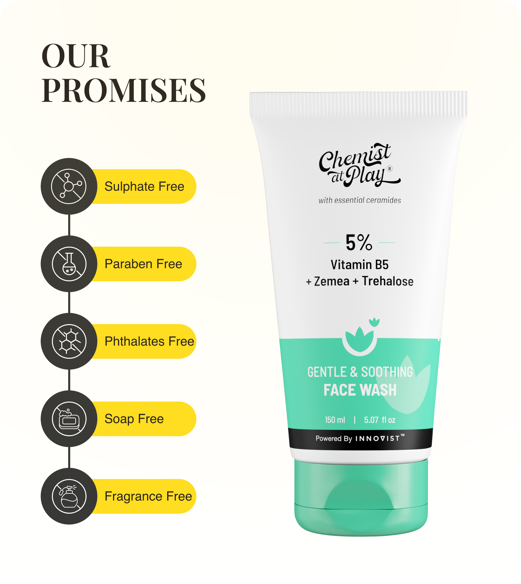 Gentle & Soothing Face Wash - 150ml – Innovist