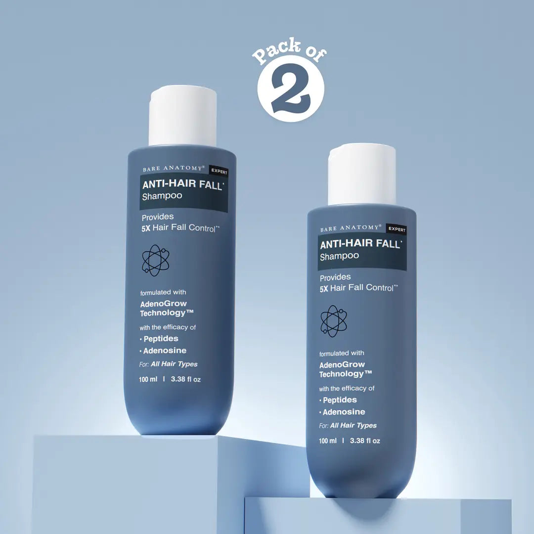Anti Hair fall Shampoo for Hair Fall control - Pack of 2 | Bare Anatomy ...