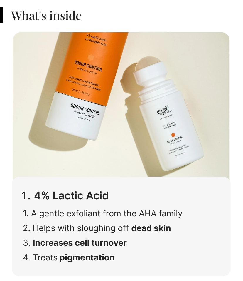 AHA-Based Underarm Roll On | Chemist At Play - Innovist
