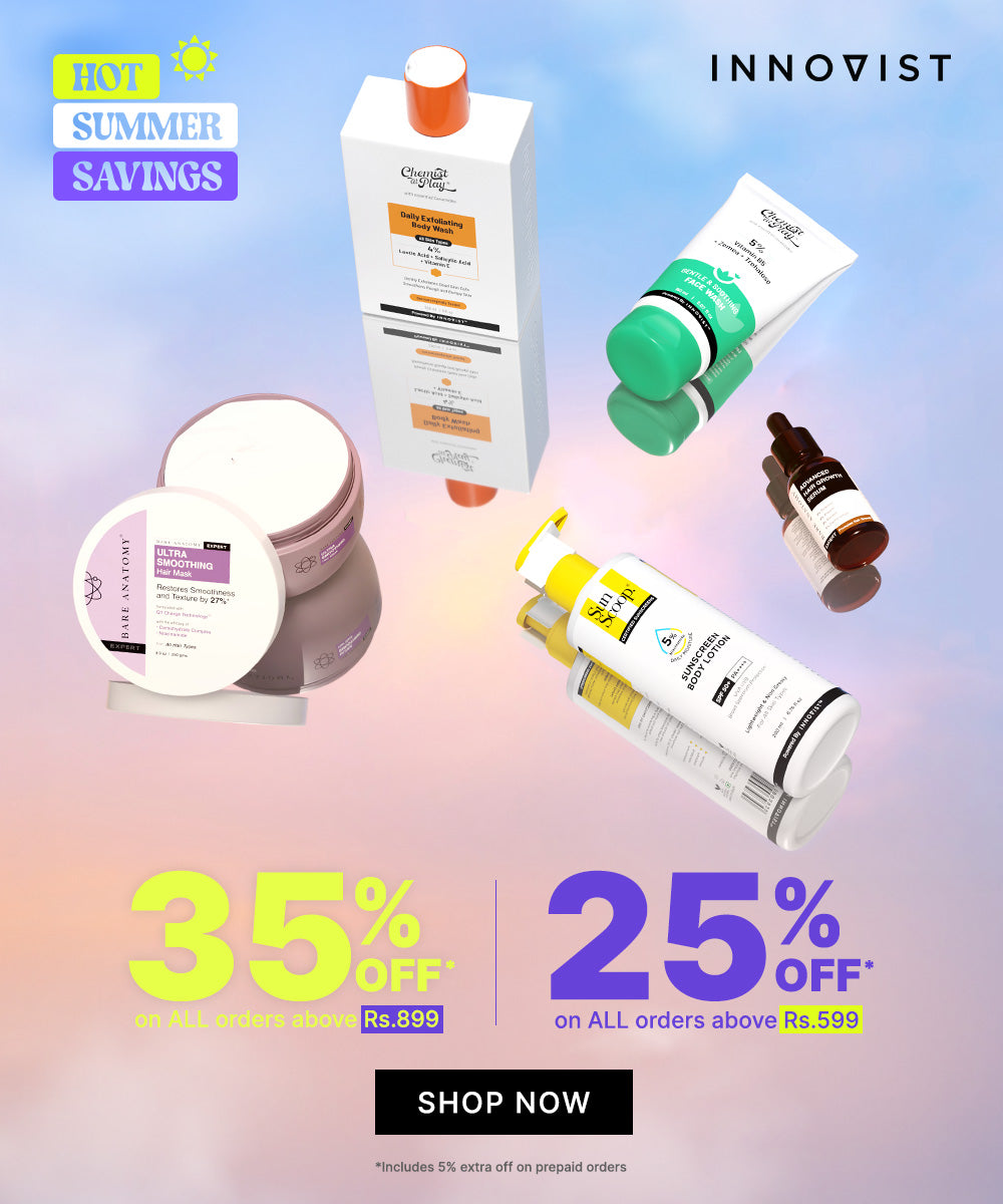 Flat 35% OFF is Live on Skincare, Haircare & Suncare | Innovist