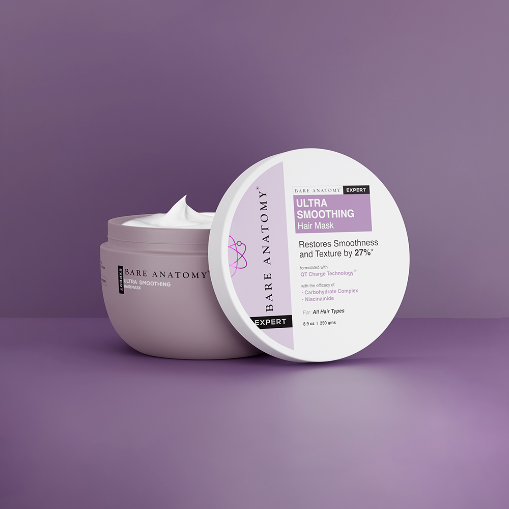 Ultra Smoothing Hair Mask for Silky, Shiny & Smooth Hair | Bare Anatomy