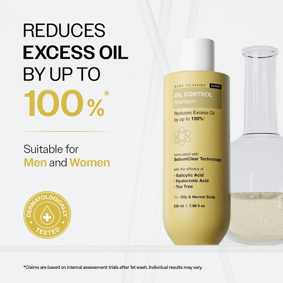 Oil Control Shampoo with Salicylic Acid for Oily Scalp | Bare Anatomy ...