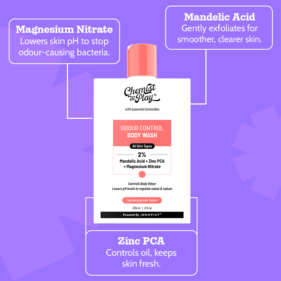 Odour Control Body Wash for Long Lasting Freshness | Chemist at Play