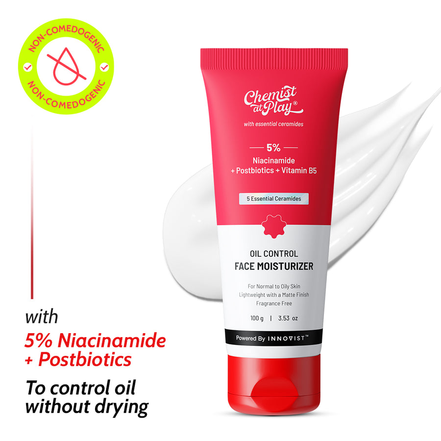 Oil Control Face Moisturizer with Niacinamide | Chemist at Play