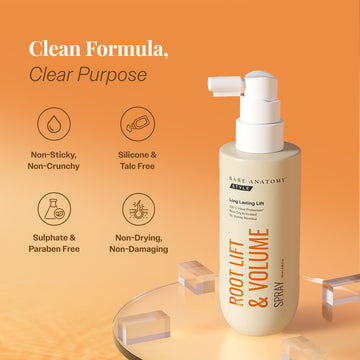 Root Lift Volume Spray for Fuller Hair | Bare Anatomy