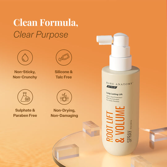 Root Lift Volume Spray for Fuller Hair | Bare Anatomy