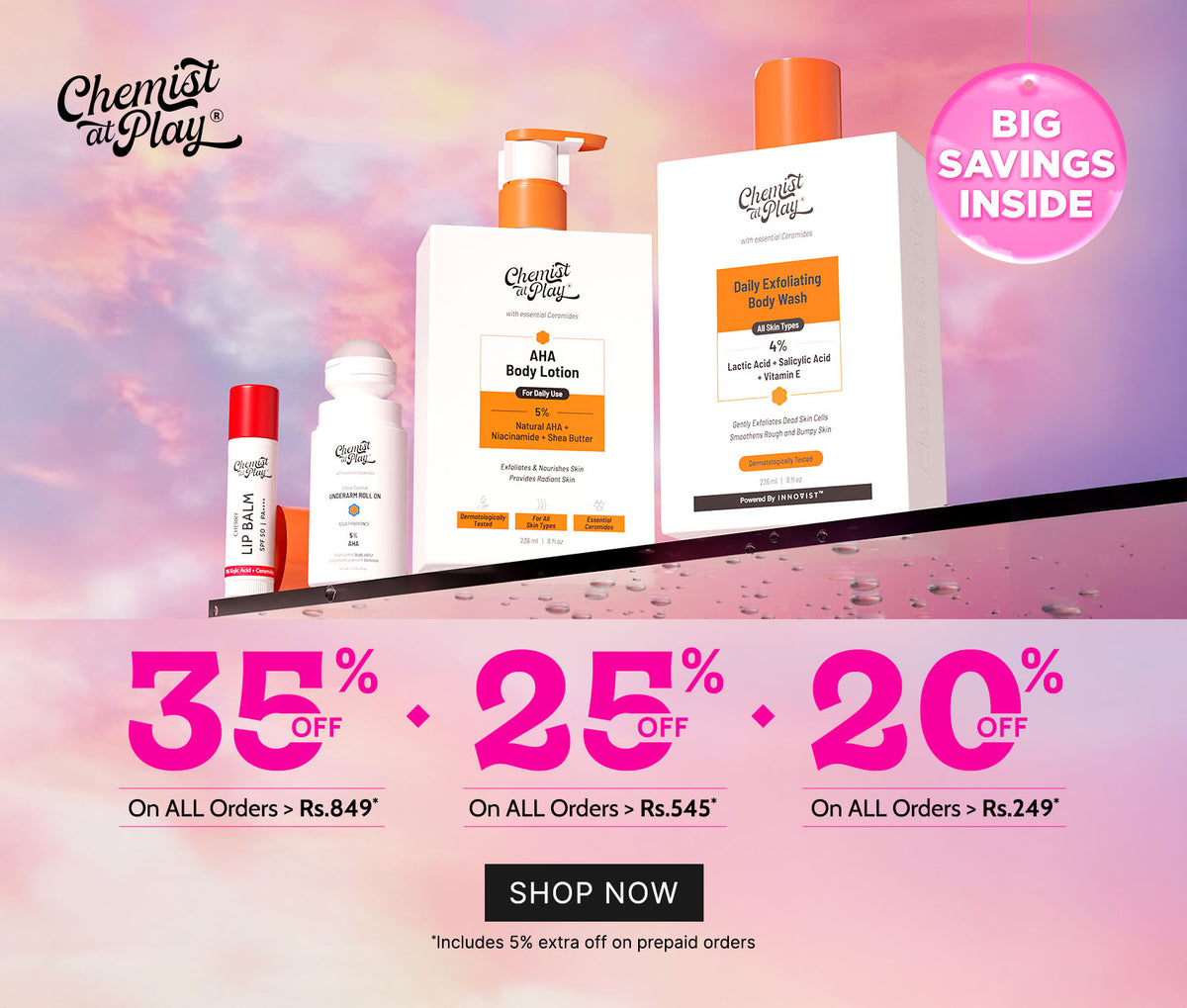 Innovist: Get Flat 35% OFF on Skincare, Haircare & Suncare Products