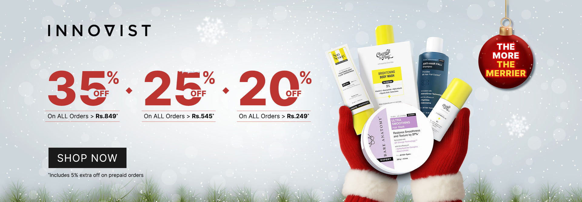 Innovist: Get Flat 35% OFF on Skincare, Haircare & Suncare Products