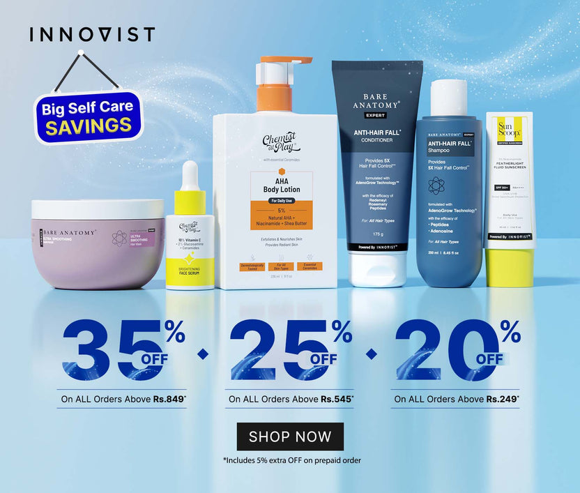 Innovist: Get Flat 35% OFF on Skincare, Haircare & Suncare Products