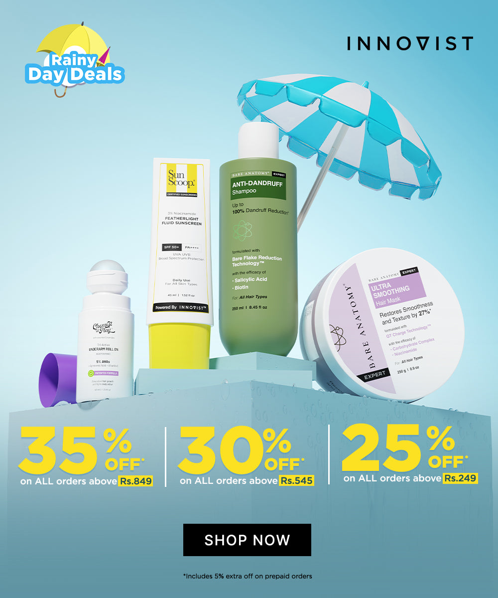 Innovist: Get Upto 35% OFF on Skincare, Haircare & Suncare Products